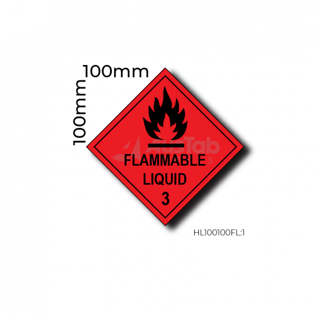 FLAMMABLE LIQUID 3 | Hazardous Labels | Austab Labels