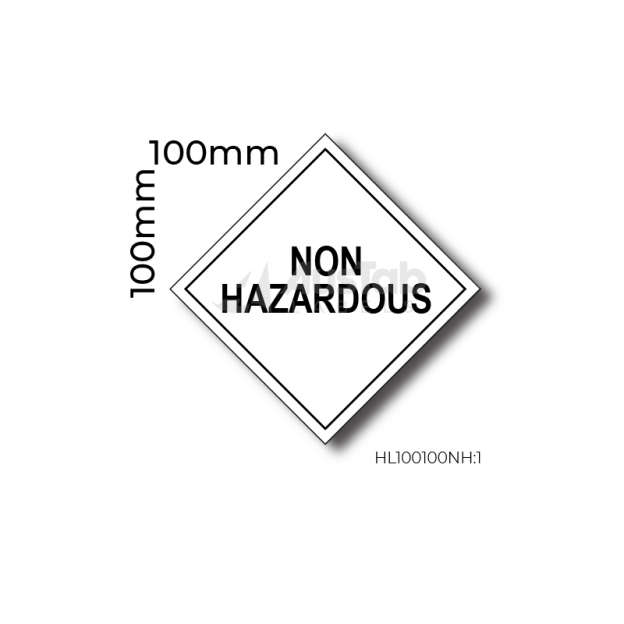 NON HAZARDOUS | Hazardous Labels | Austab Labels