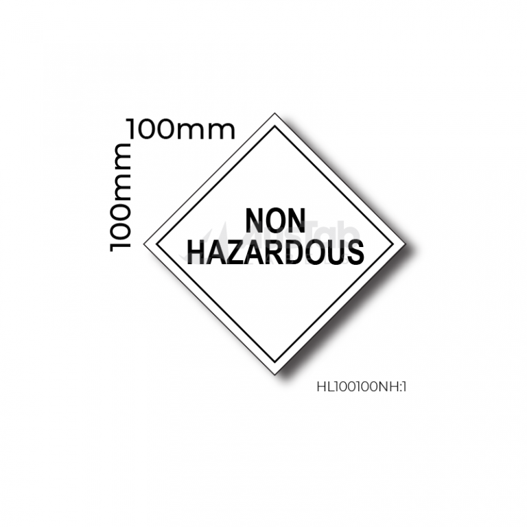 NON HAZARDOUS | Hazardous Labels | Austab Labels