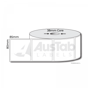 Coles Crate Labels - 80 x 85mm - White | Austab Labels