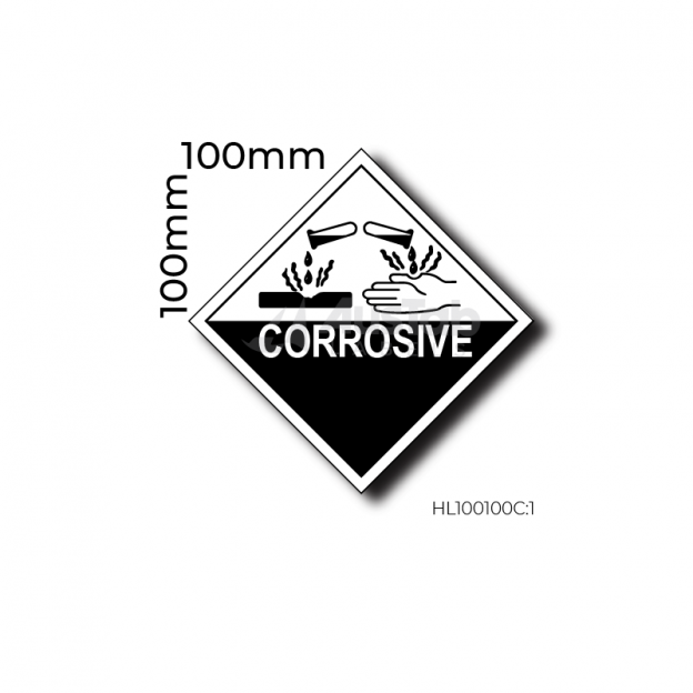 CORROSIVE 8 | Hazardous Labels | Austab Labels